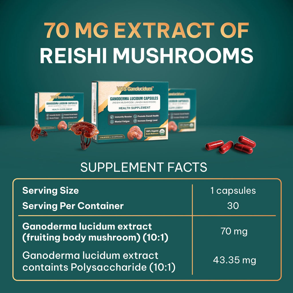 Immune support Red Reishi capsules