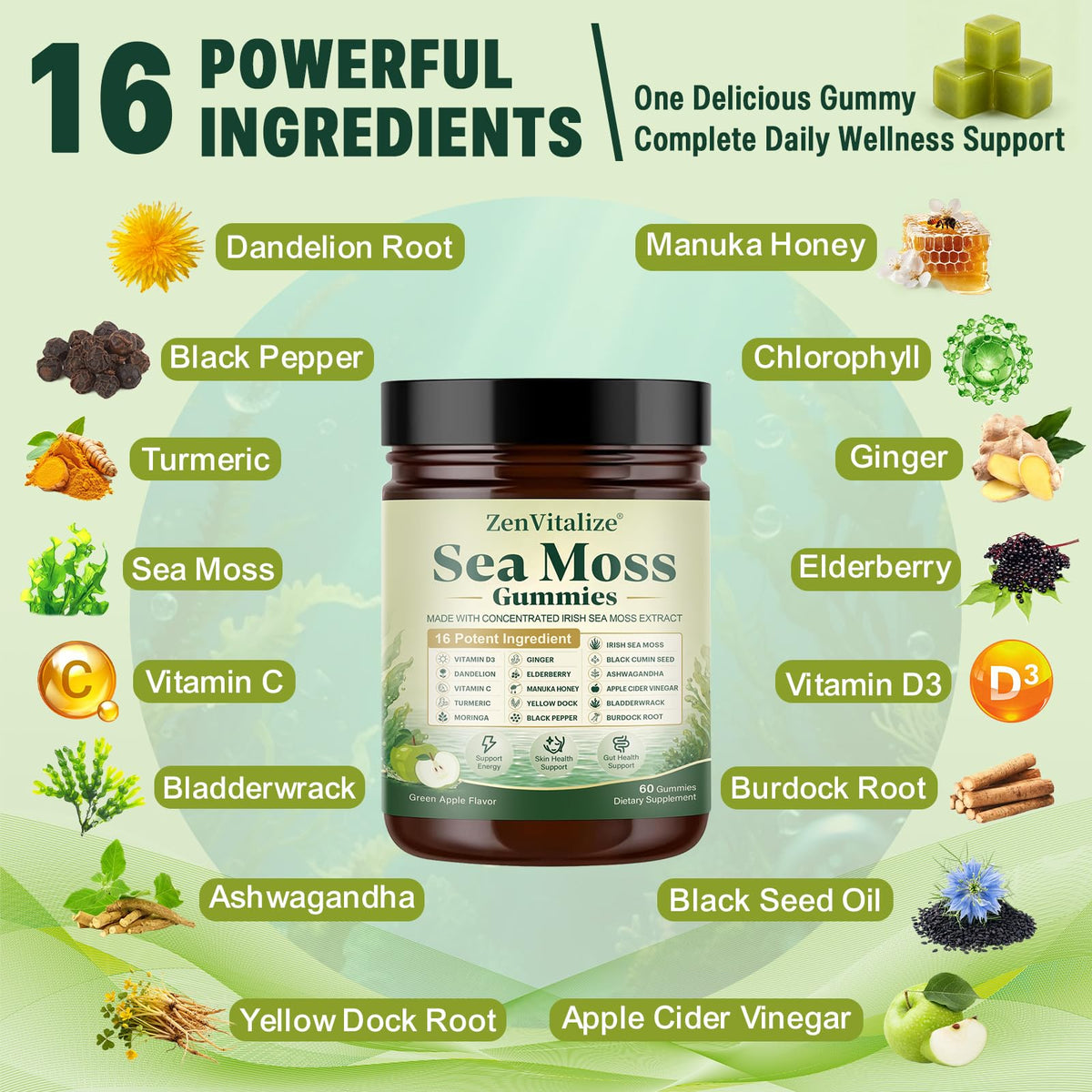 Immune support sea moss gummies