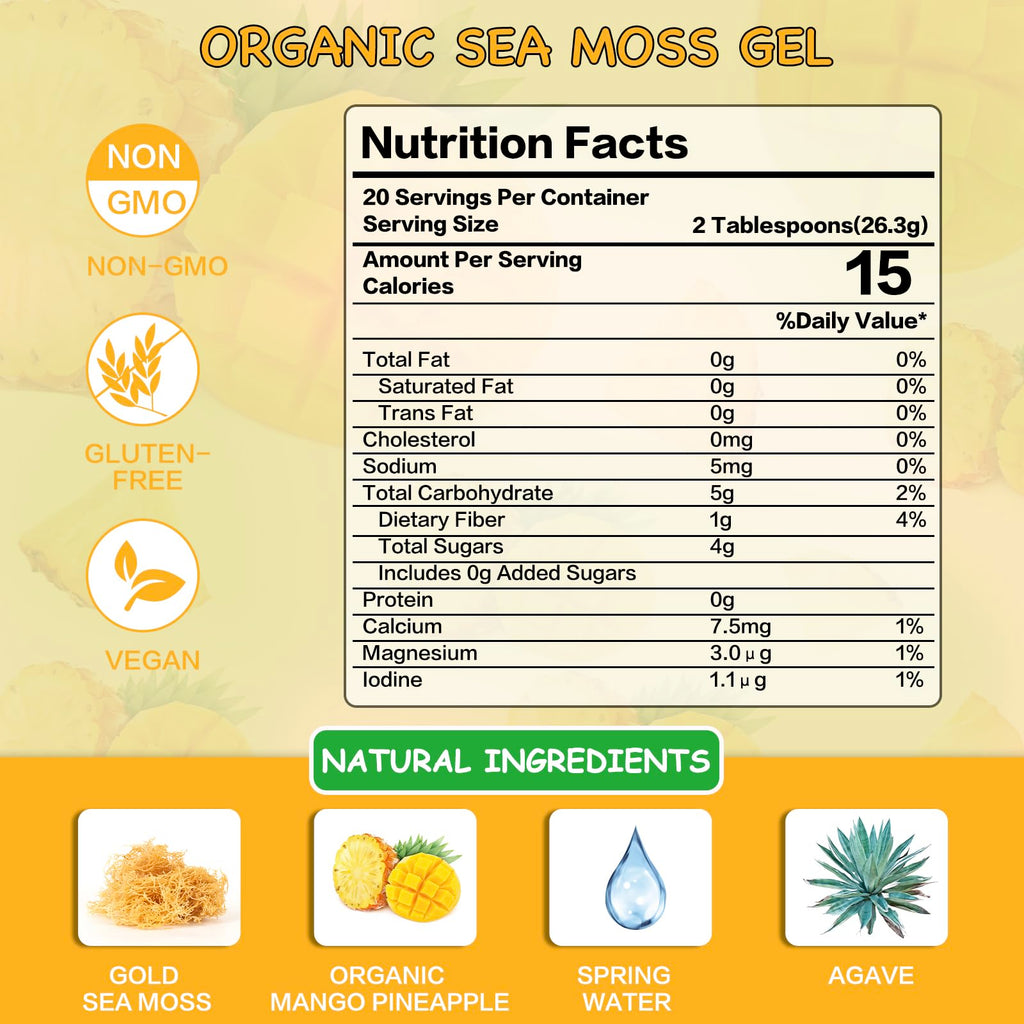 Immune support sea moss supplement
