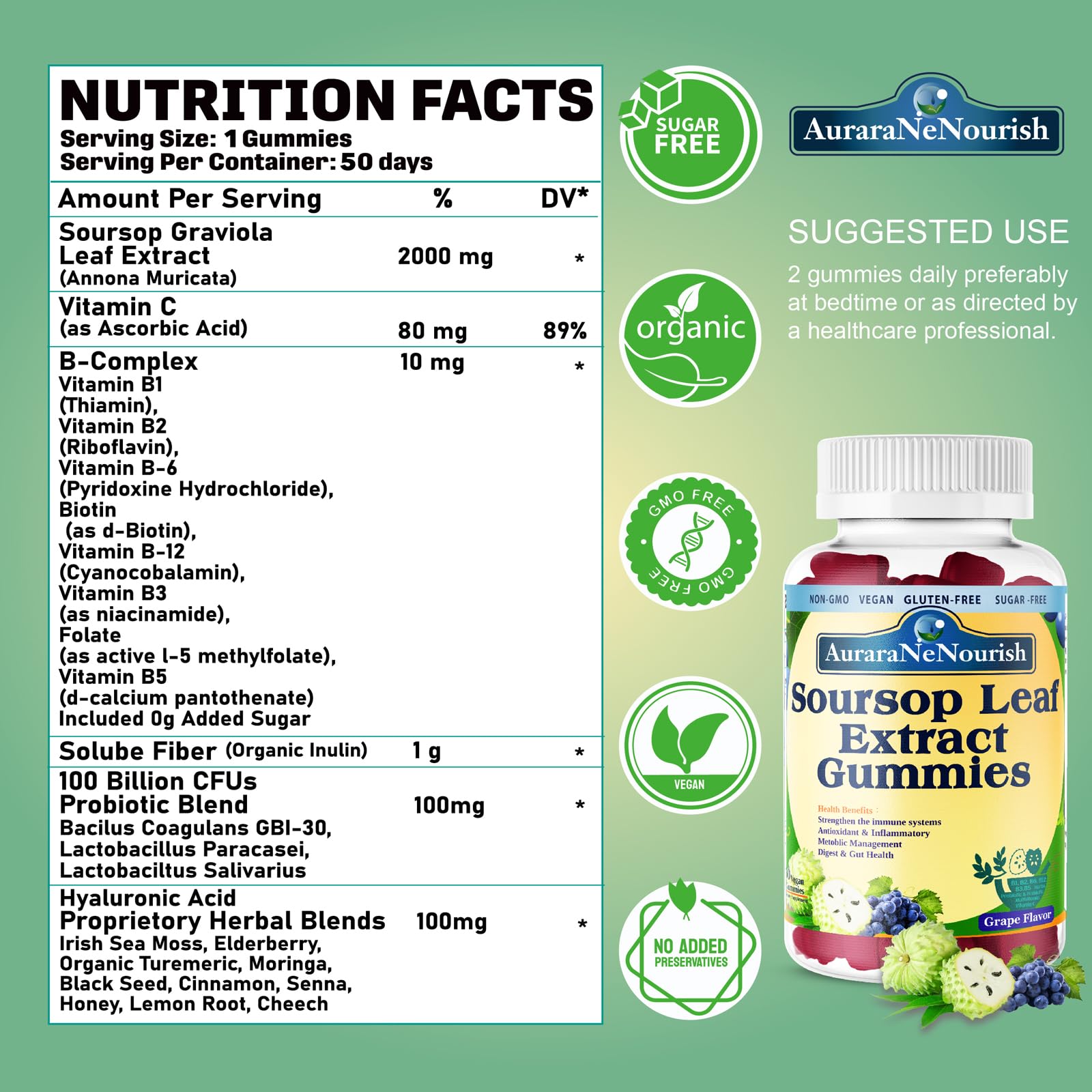 immune support soursop gummies