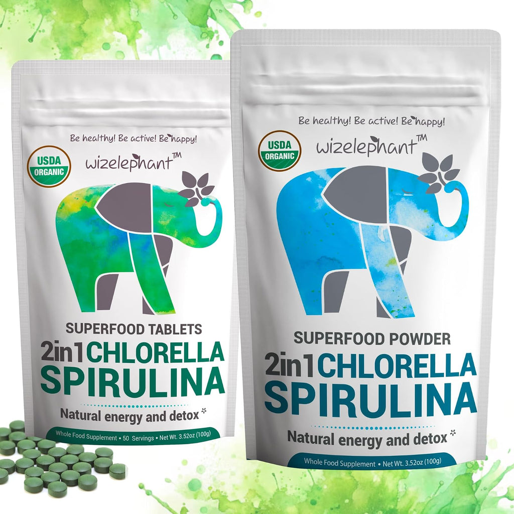 immune support spirulina & chlorella