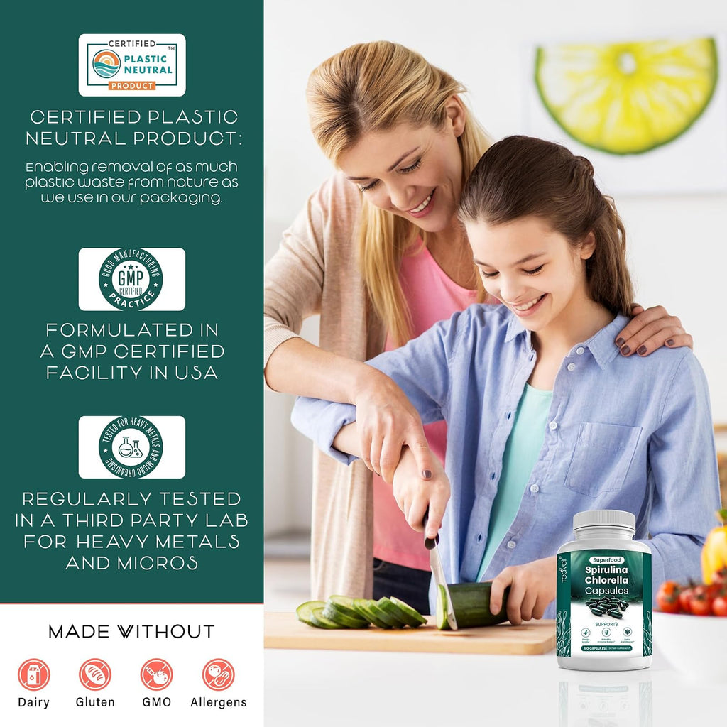 immune support spirulina & chlorella