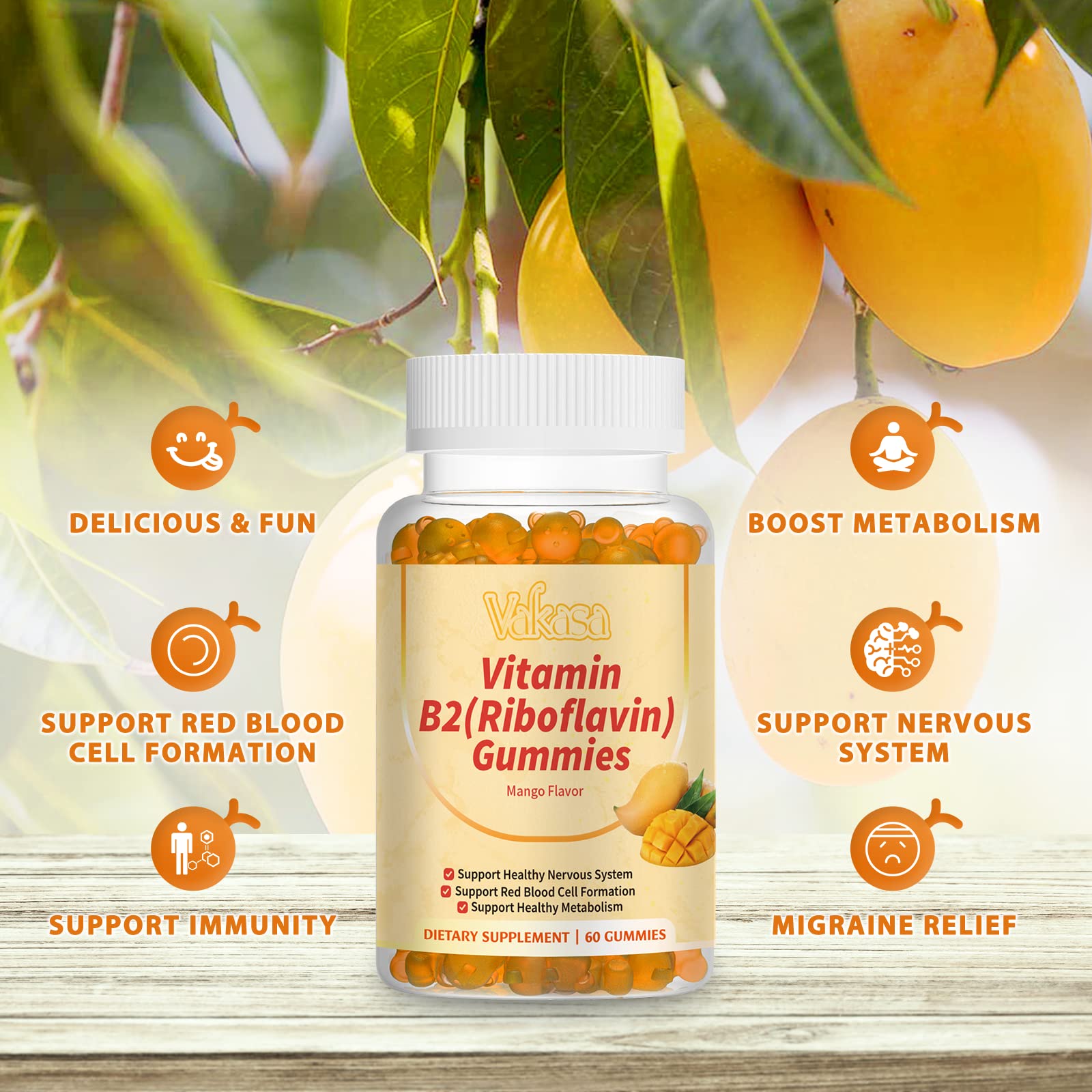 Immune support vitamin B2 supplement