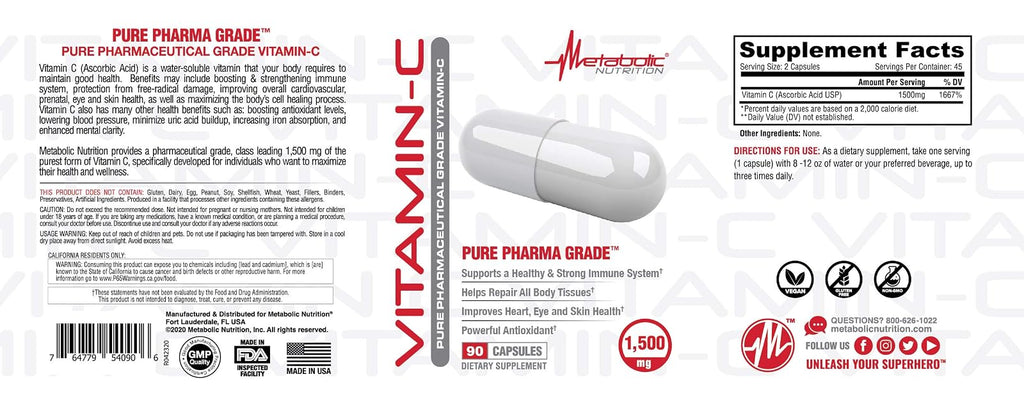immune support Vitamin C 1500 mg