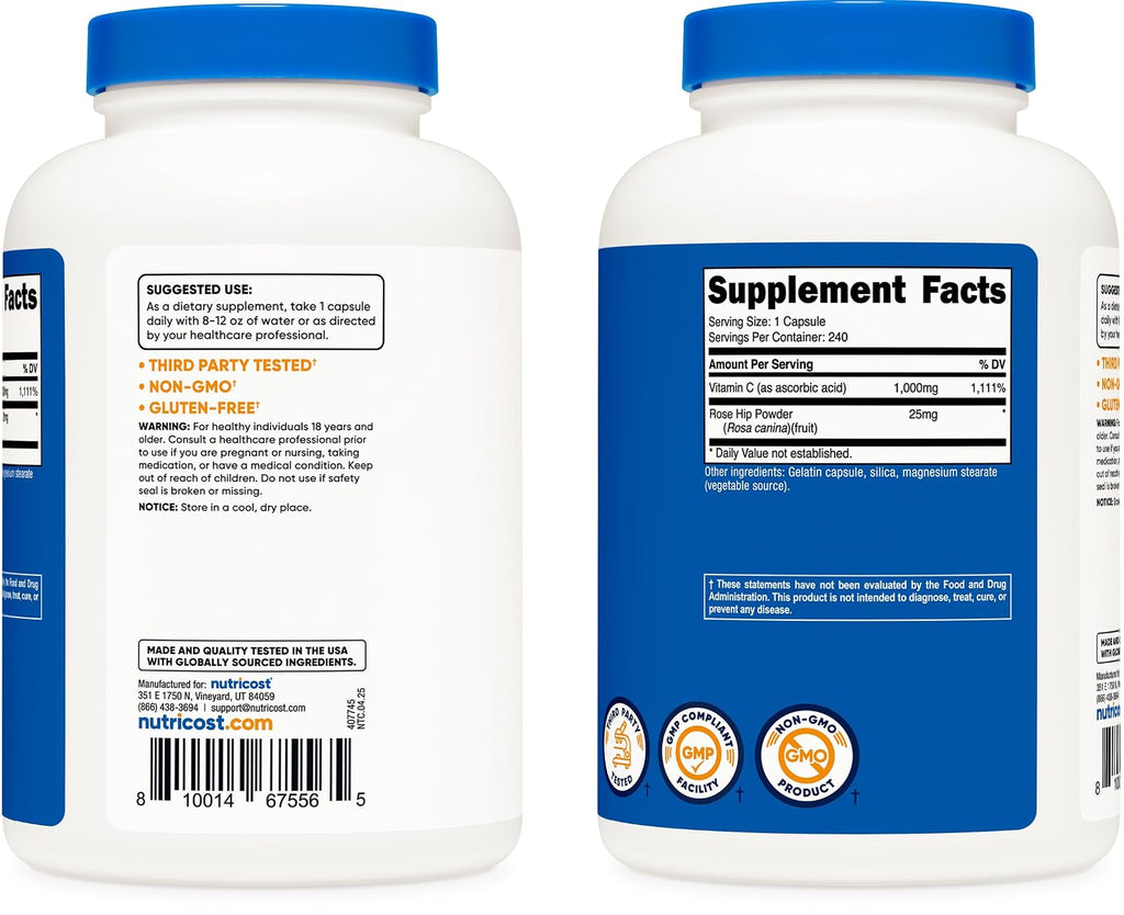 immune support vitamin C supplement