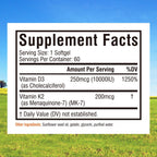 immune support vitamin D3 K2 supplement