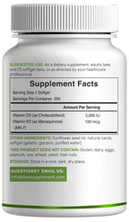 immune support vitamin D3 softgels