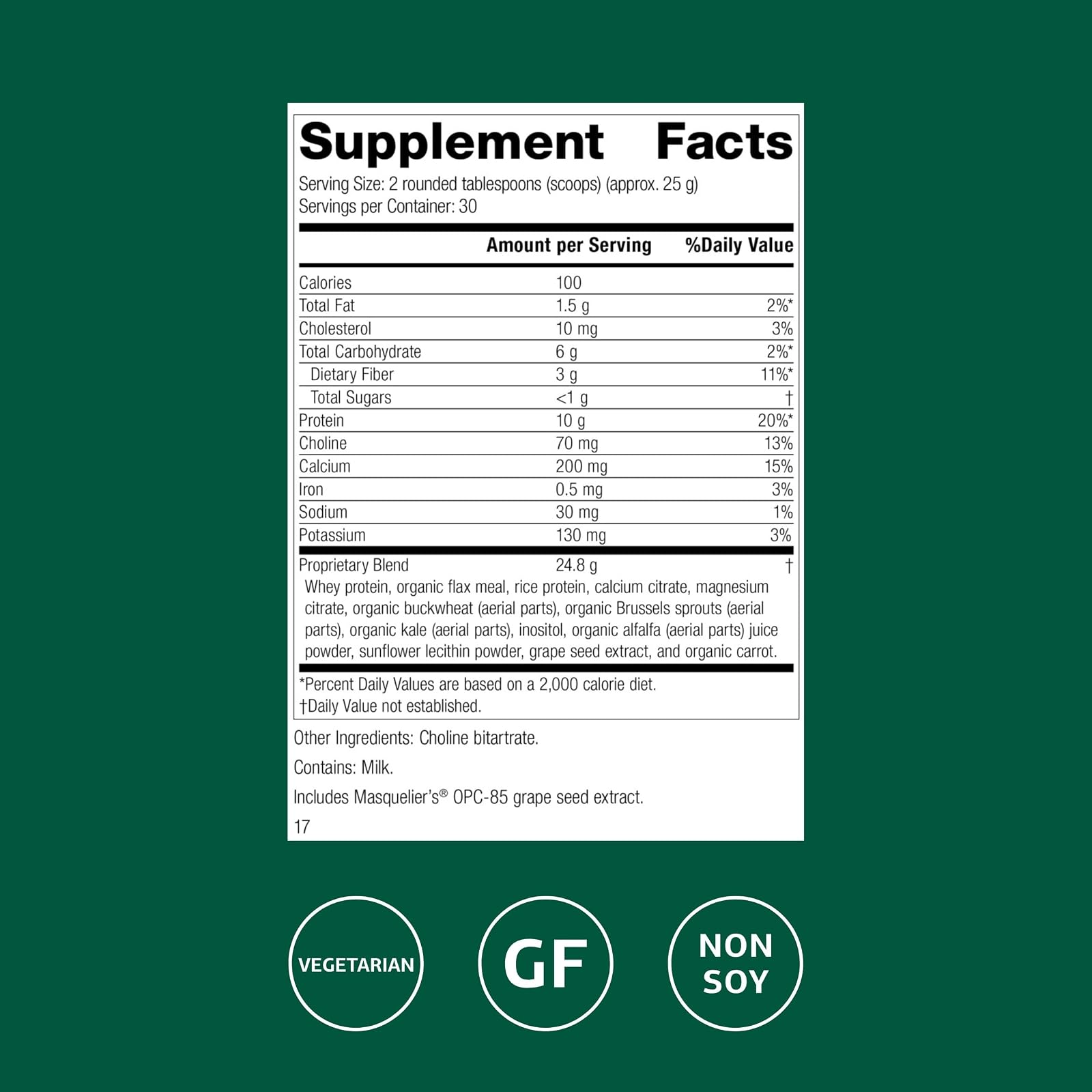 immune support whey protein supplement