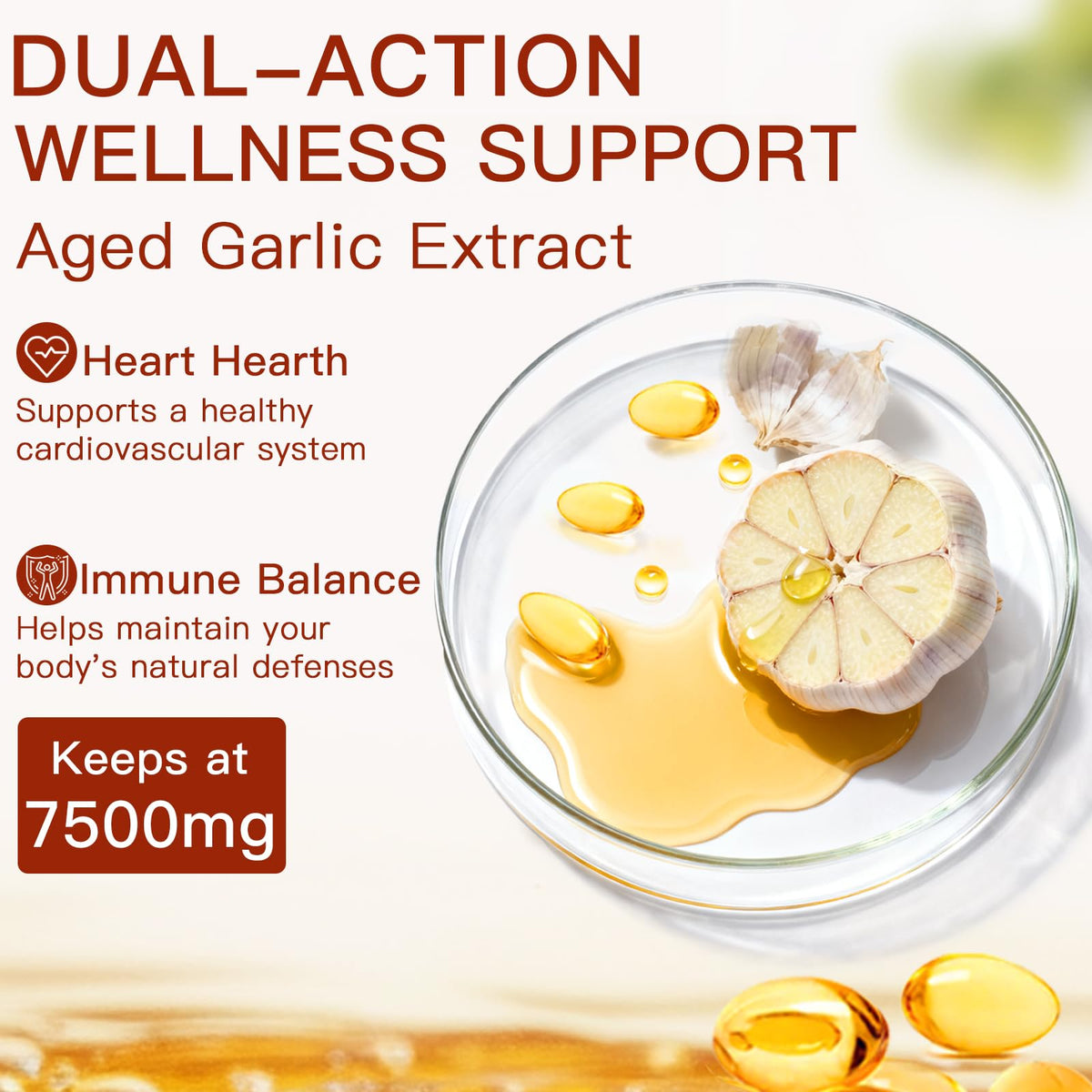 immune support with aged garlic