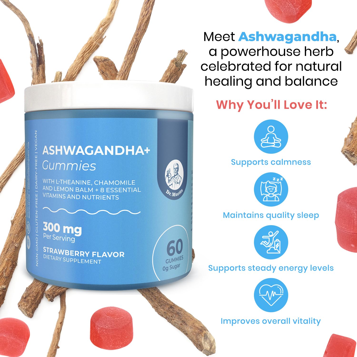 Immune support with ashwagandha and L-theanine