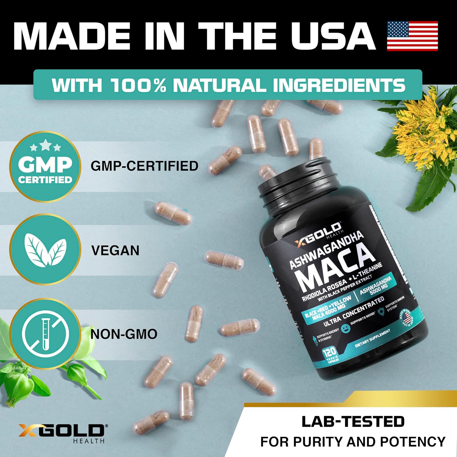 immune support with ashwagandha and maca