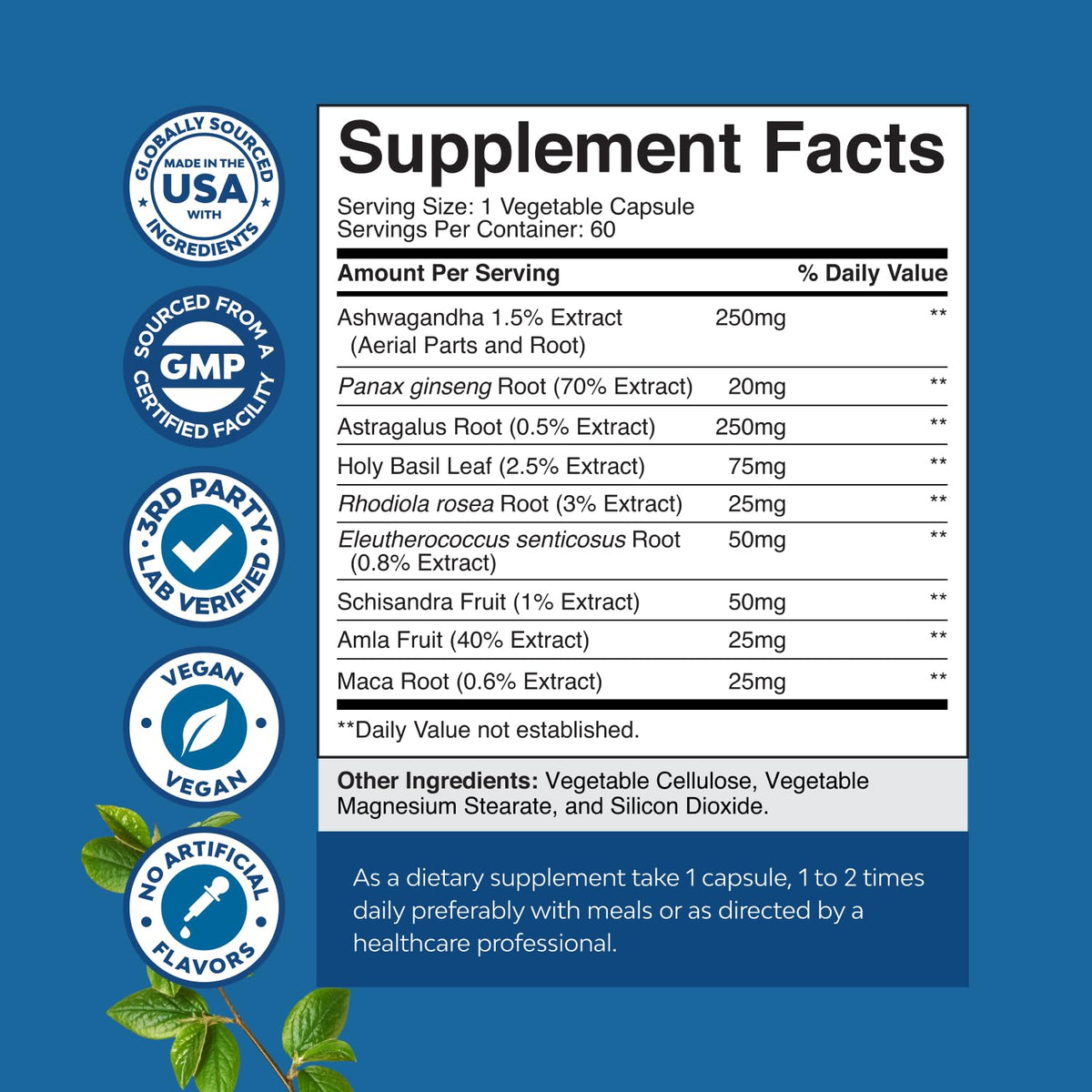 immune support with ashwagandha capsules