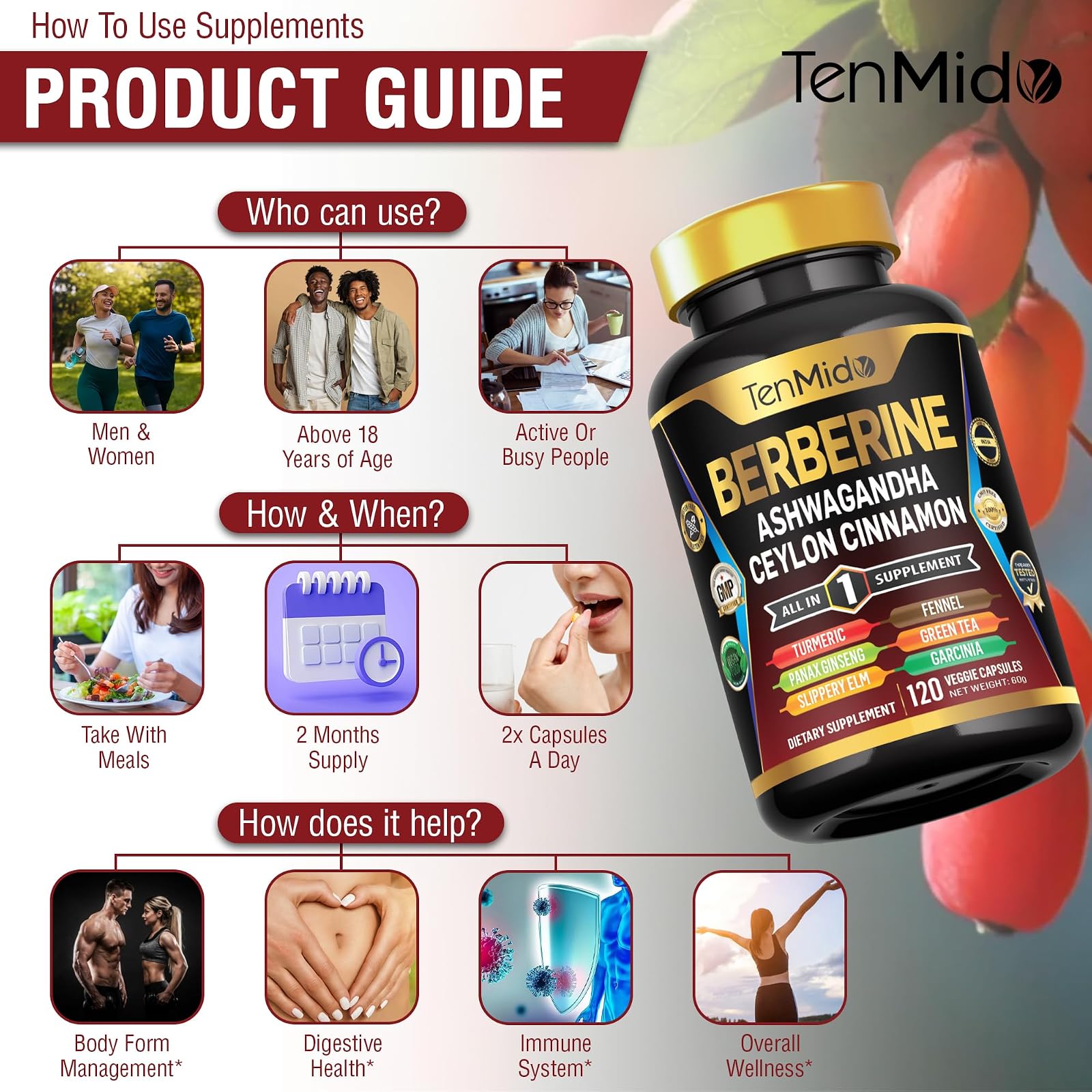 immune support with berberine formula