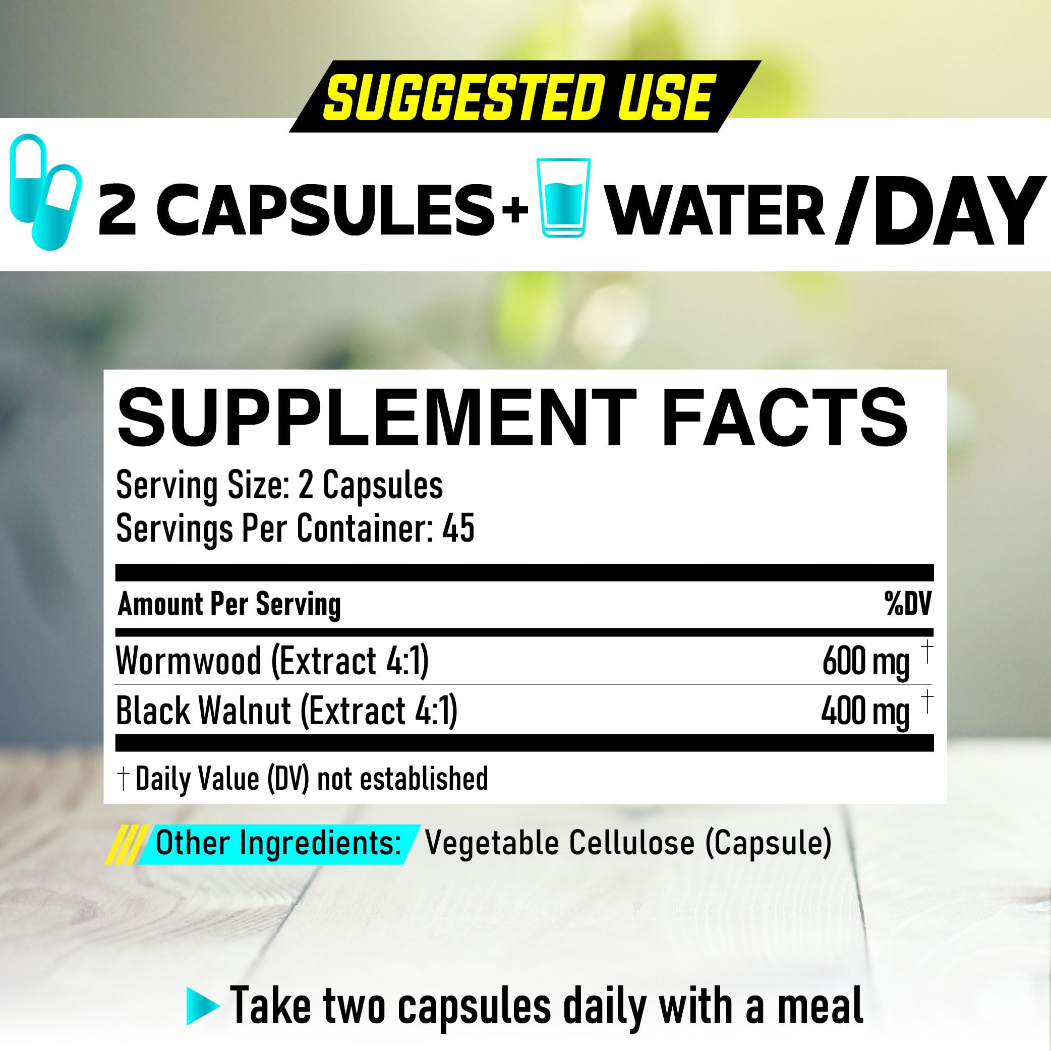 immune support with black walnut capsules
