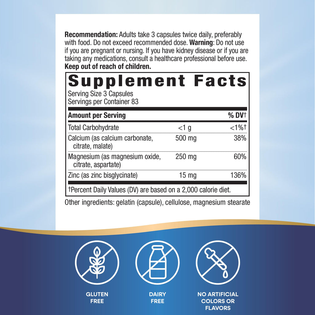 Immune support with calcium and magnesium