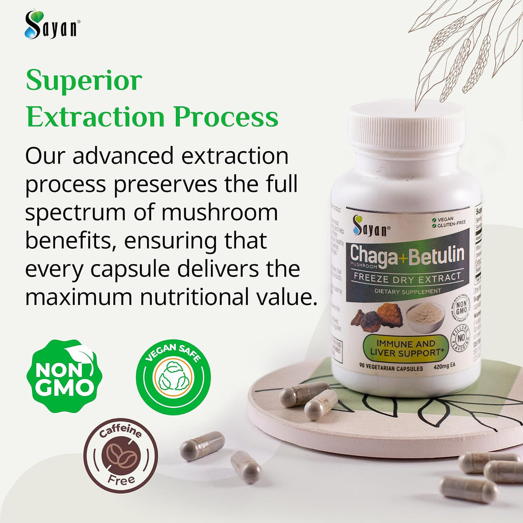 Immune support with chaga mushrooms