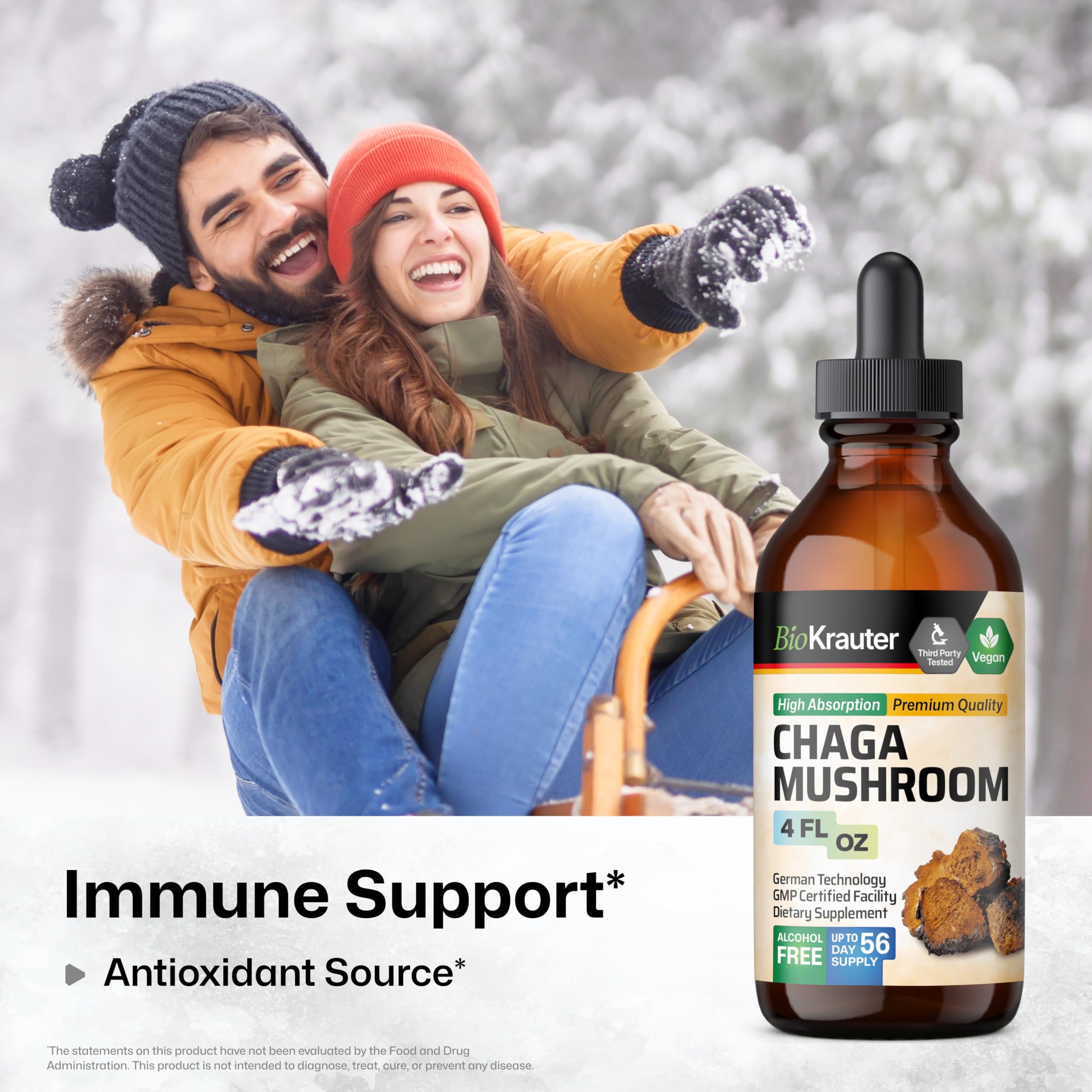 Immune support with Chaga mushrooms