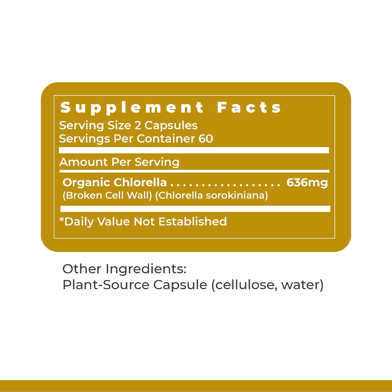 immune support with chlorella capsules