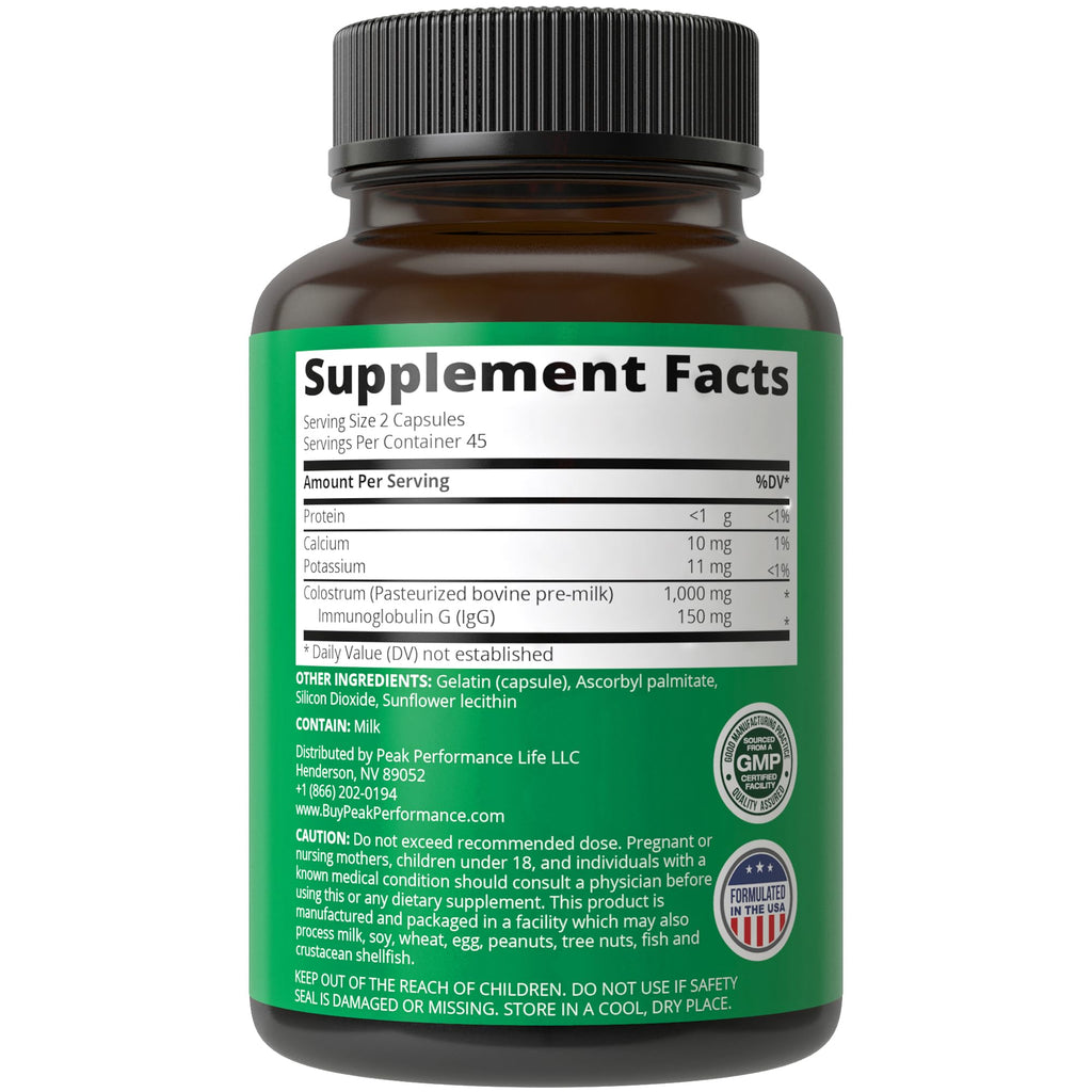 immune support with colostrum capsules