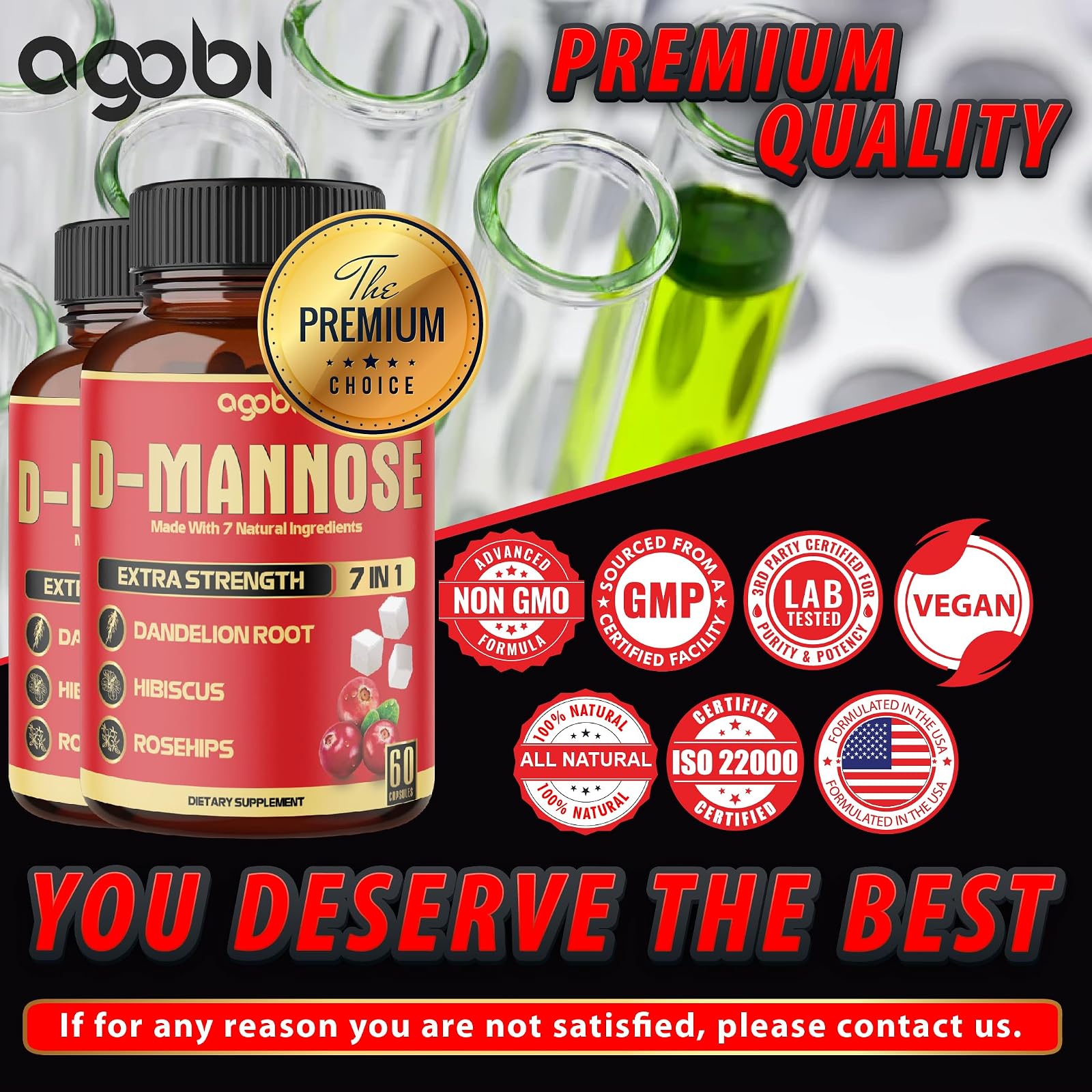 Immune support with D-Mannose and cranberry