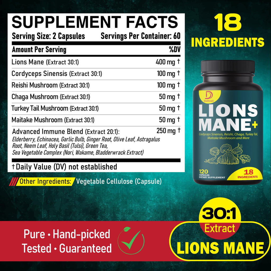 immune support with DEDICAD mushrooms