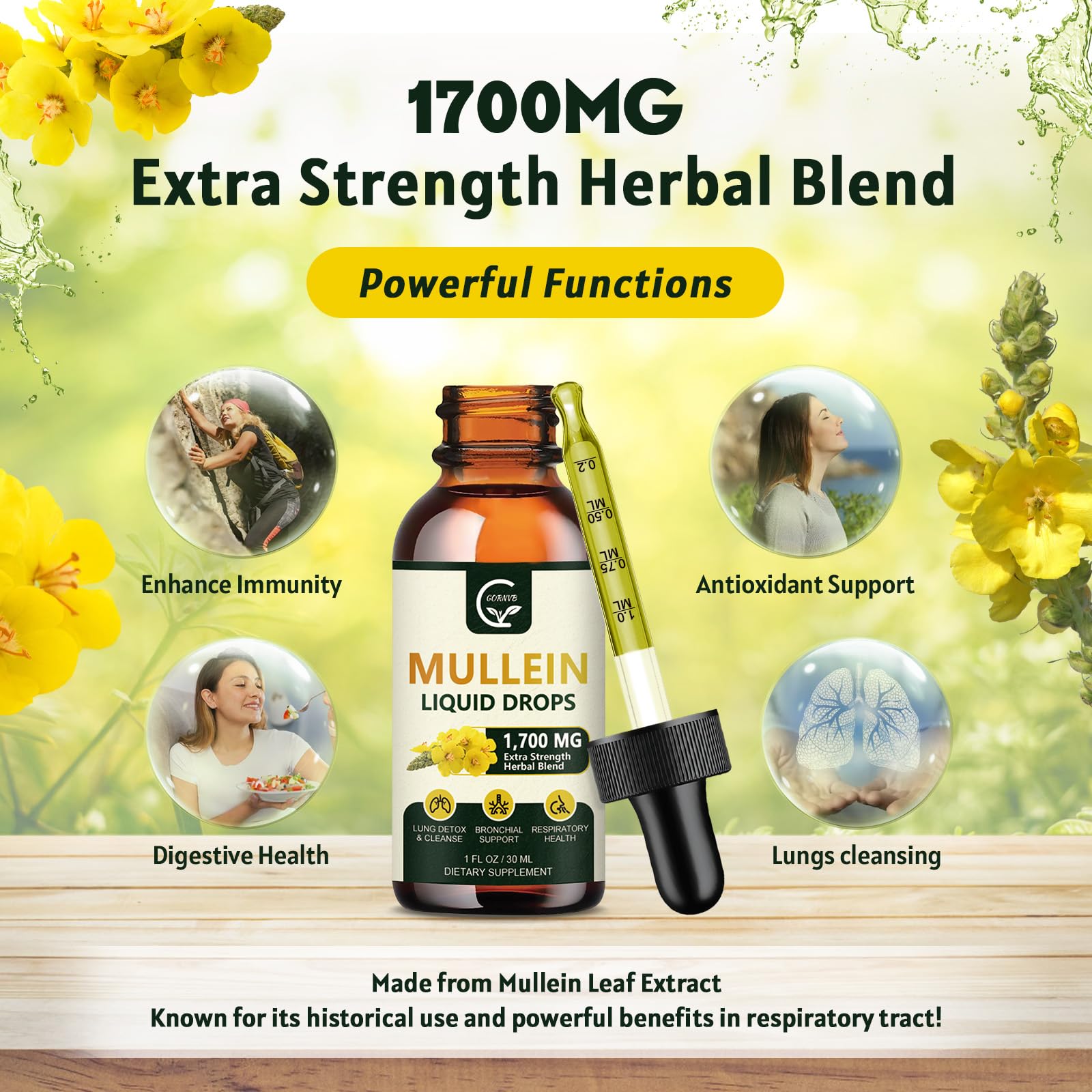 immune support with echinacea drops