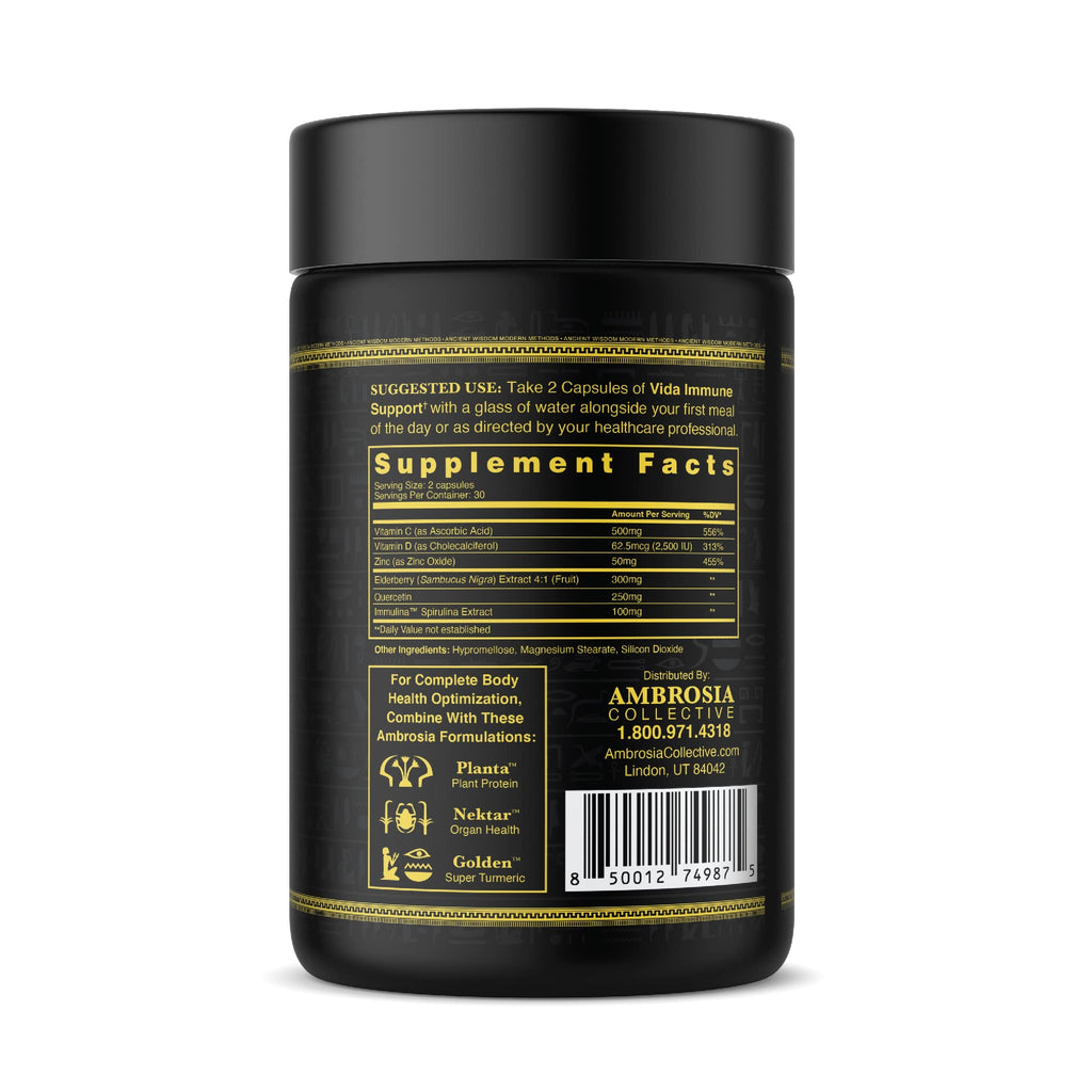 Immune support with elderberry and vitamins
