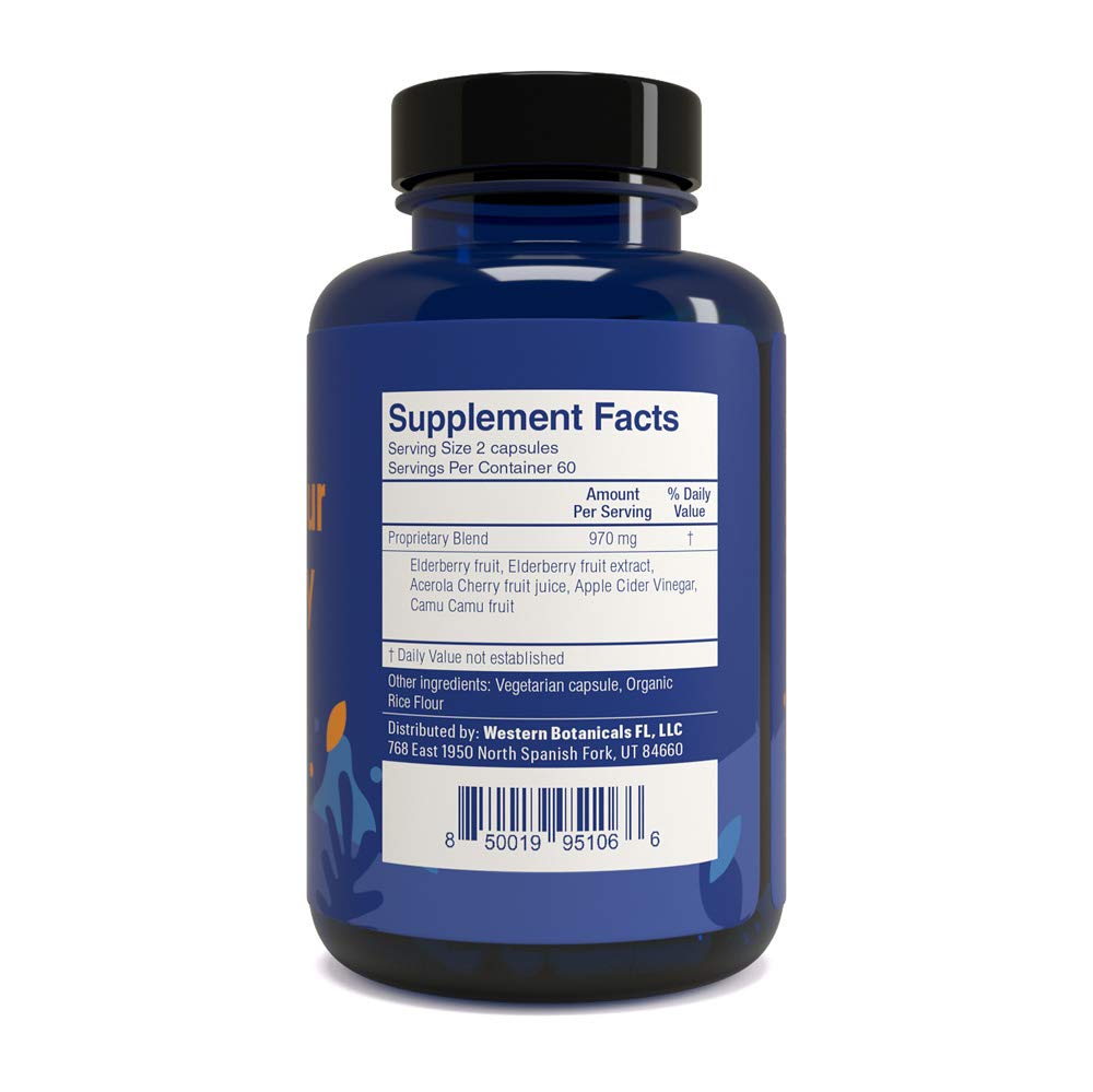immune support with elderberry capsules