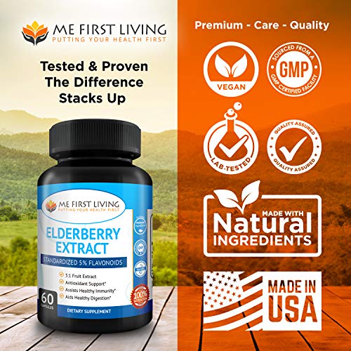 immune support with elderberry capsules