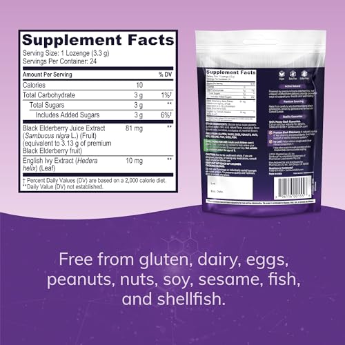 immune support with elderberry lozenges