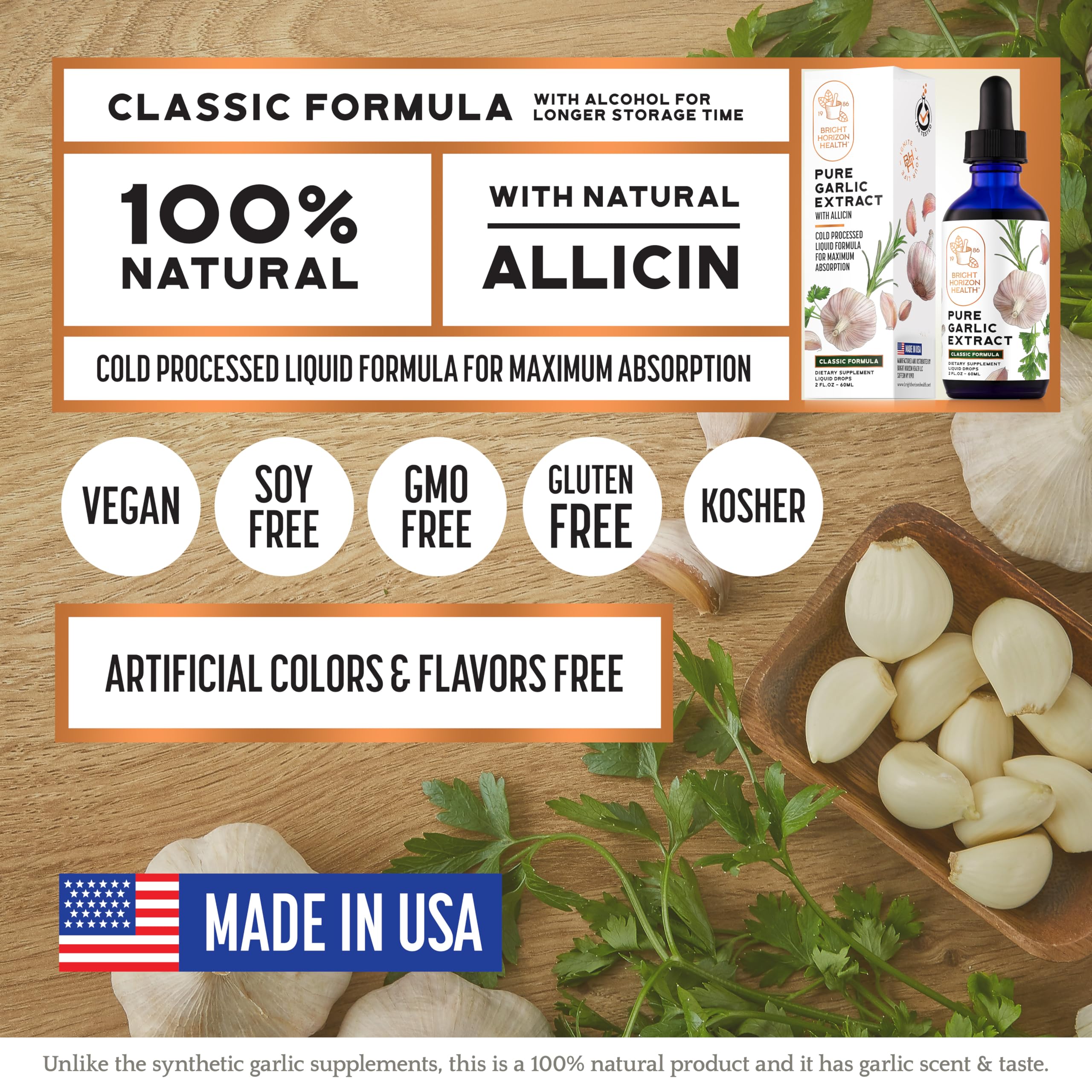 immune support with garlic allicin