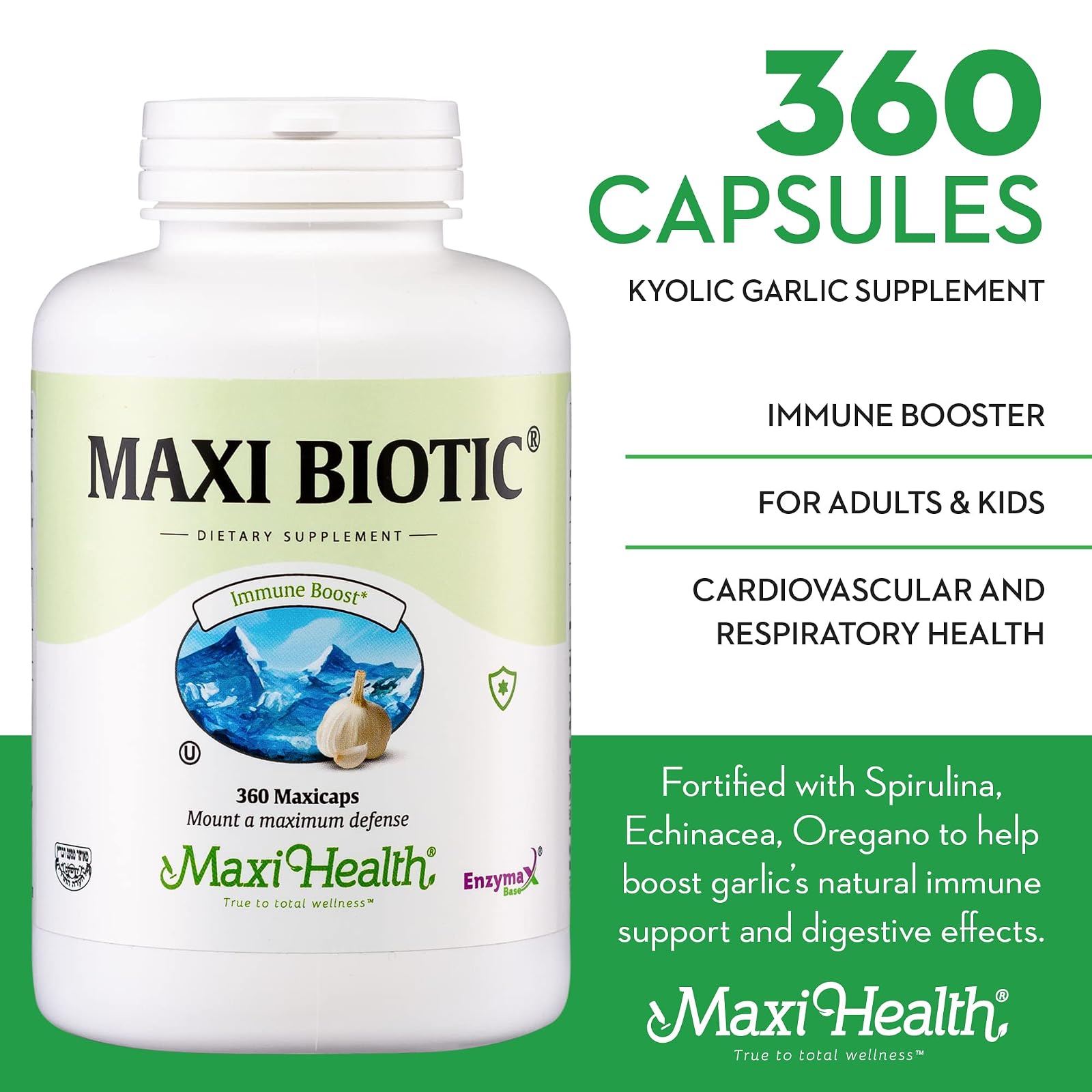 immune support with garlic capsules