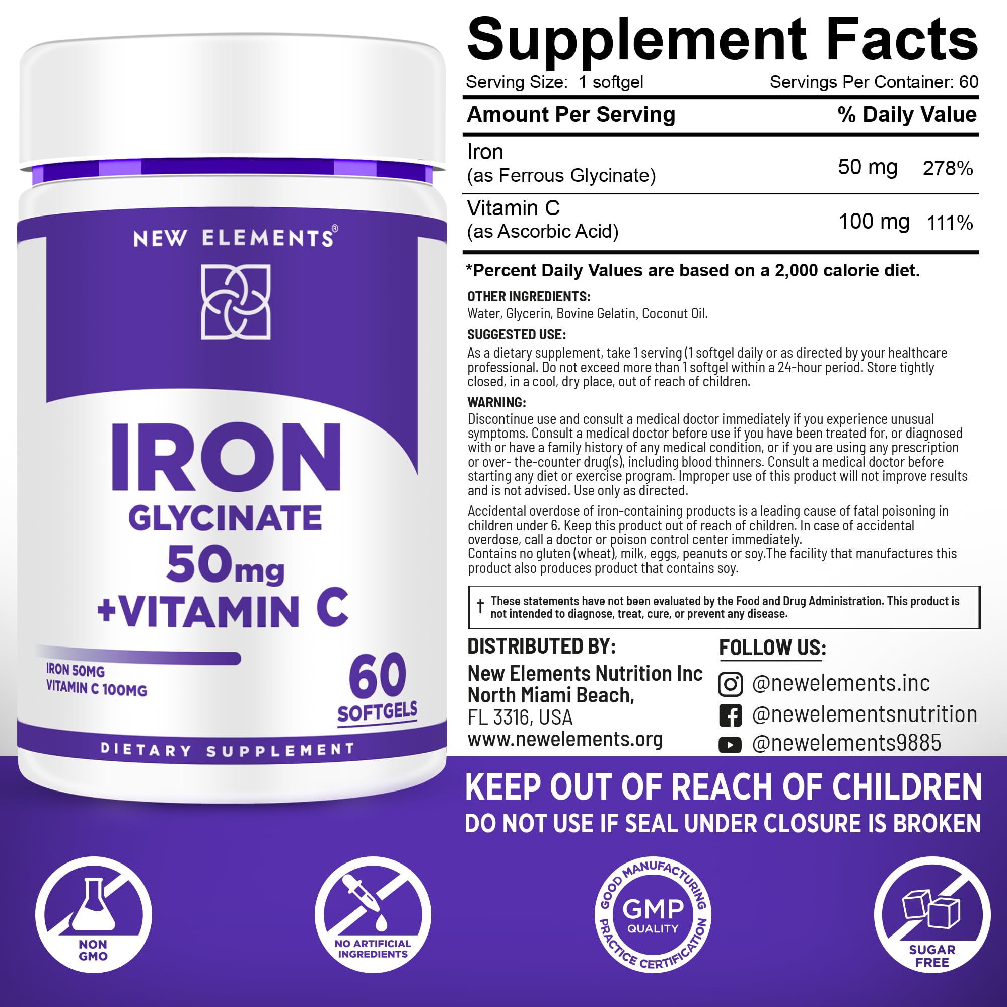 Immune support with Iron Glycinate