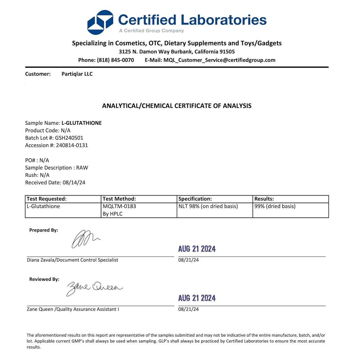immune support with L-Glutathione
