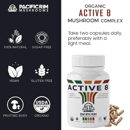 immune support with mushroom capsules