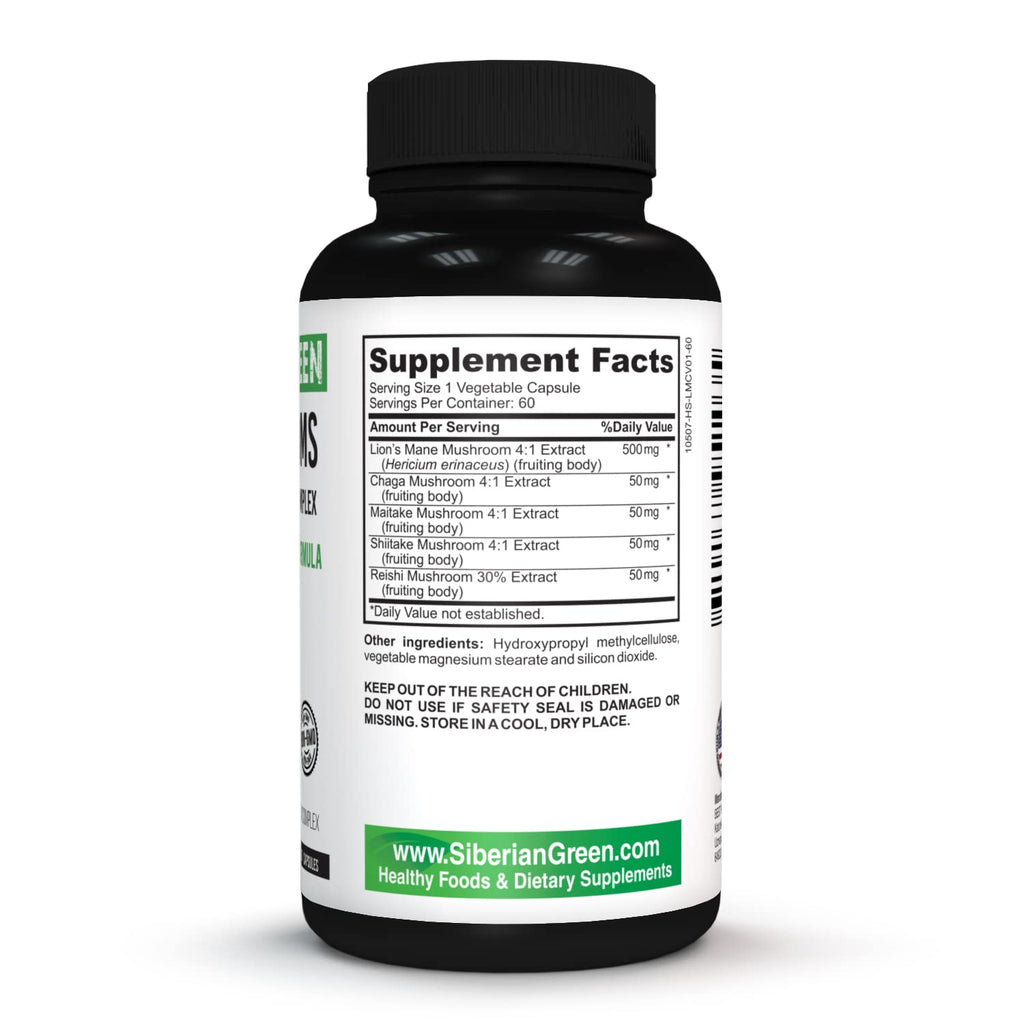 immune support with mushroom capsules