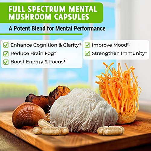 immune support with mushroom capsules