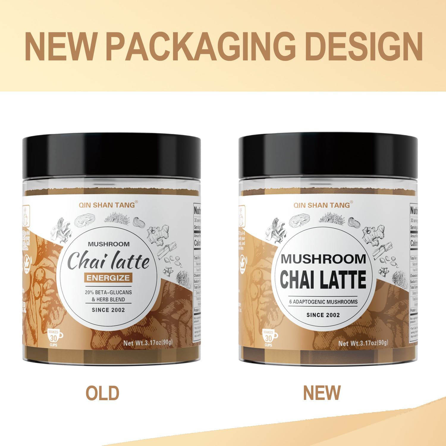 Immune support with mushroom latte
