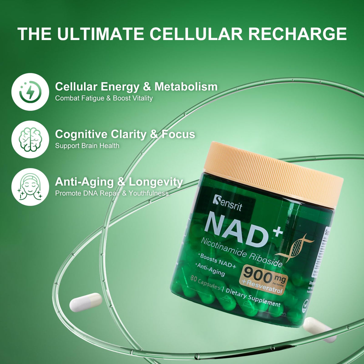 Immune support with NAD+ supplement