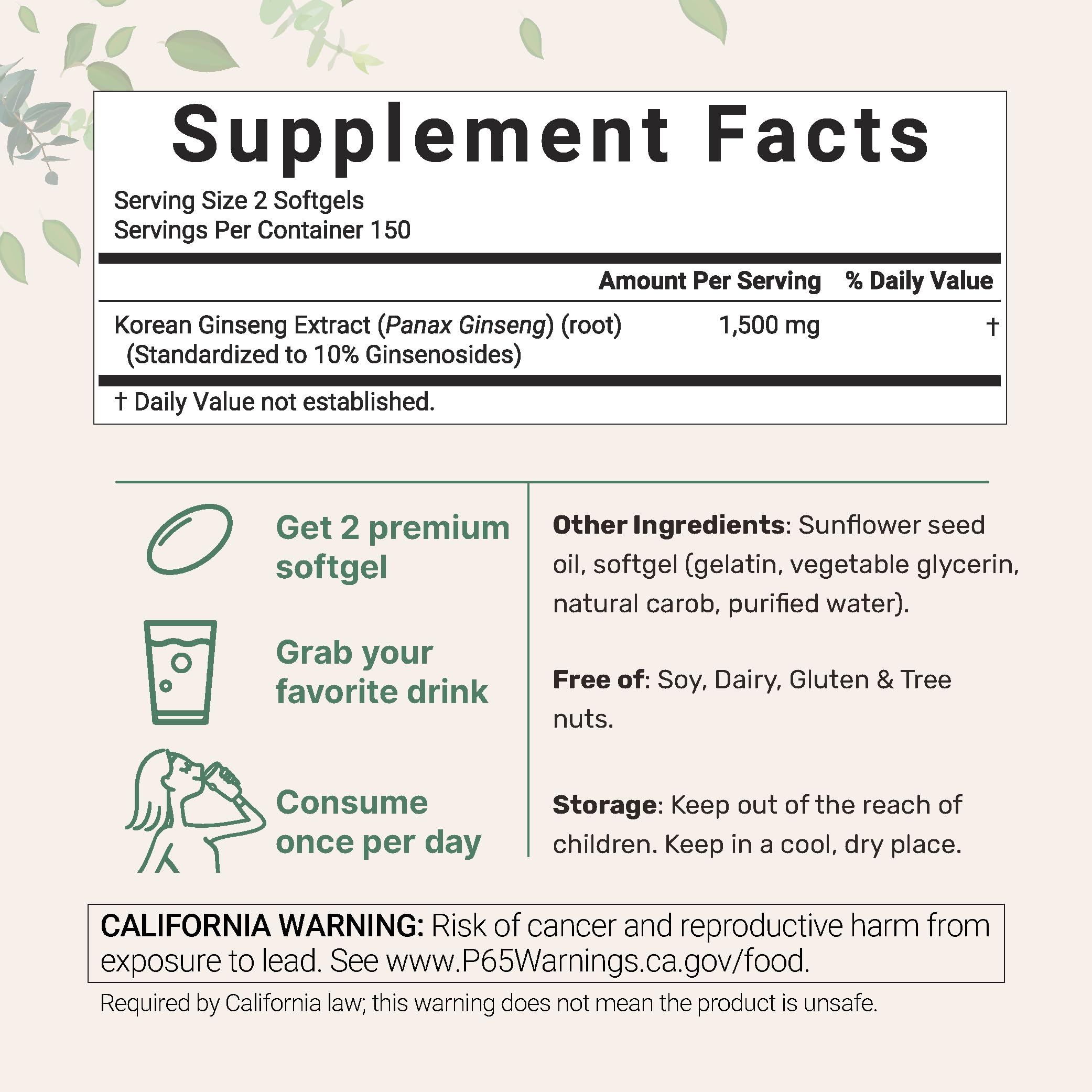 immune support with panax ginseng