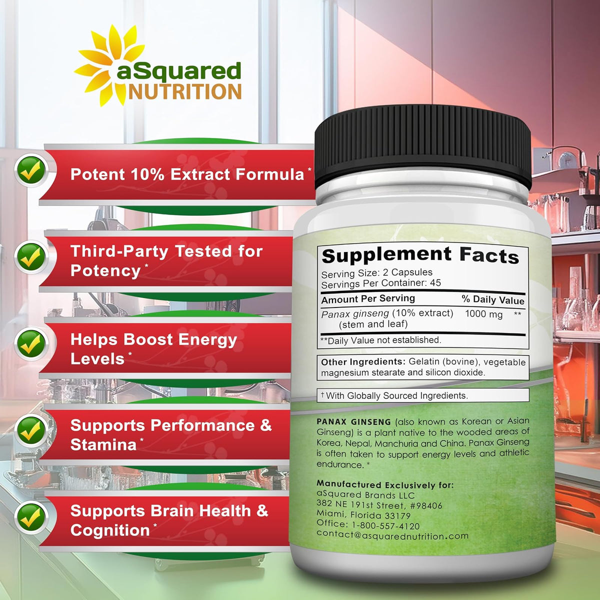 immune support with panax ginseng