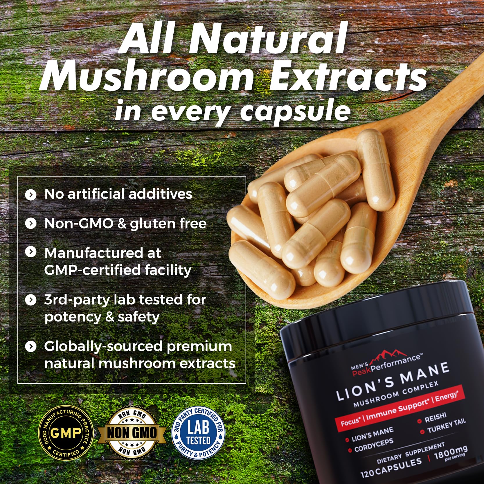 Immune support with PeakPerformance mushrooms