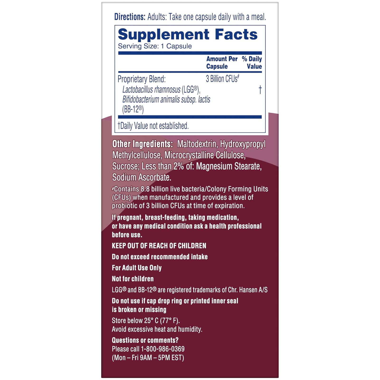 immune support with probiotics capsules