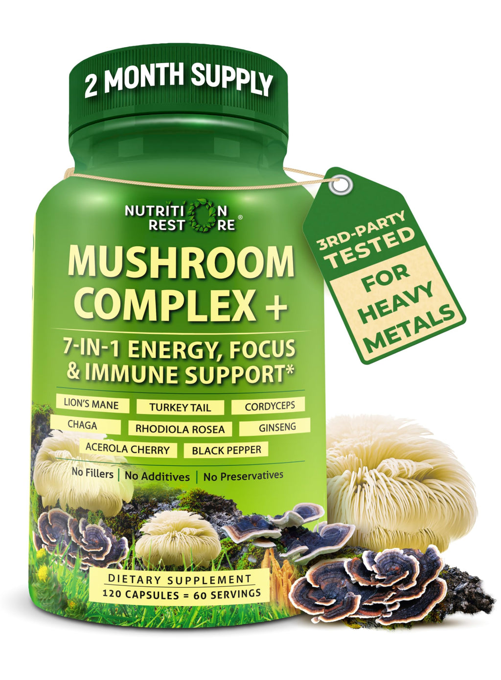immune support with pure mushroom extracts