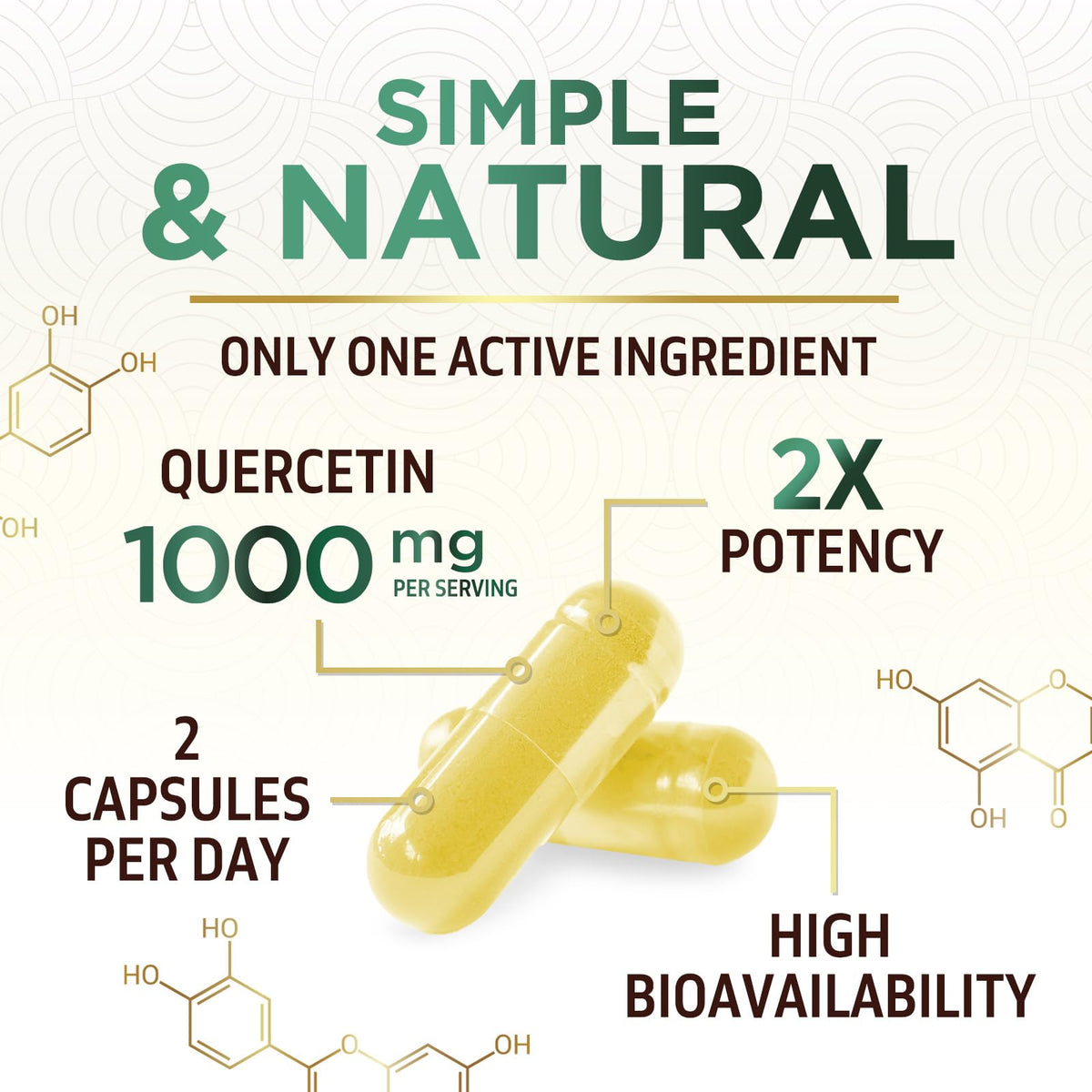 Immune support with Quercetin supplement