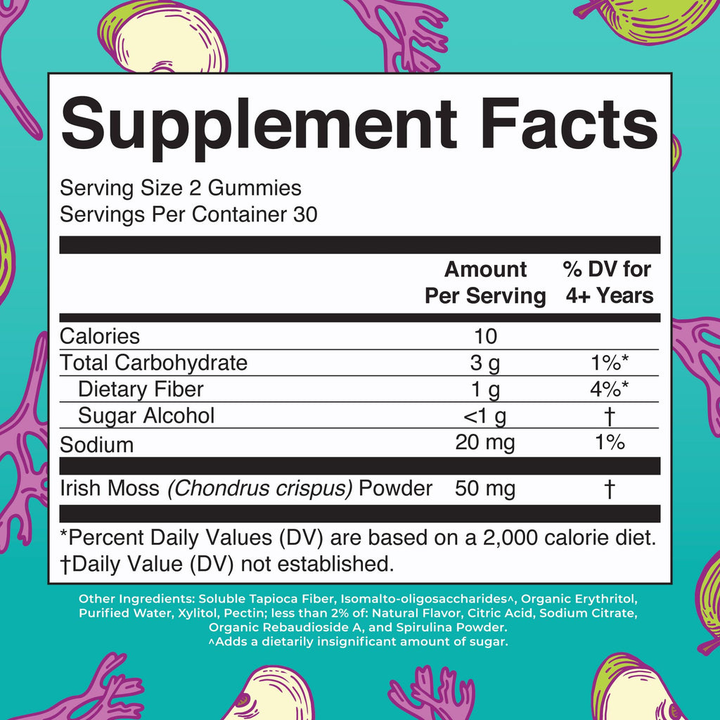 Immune support with sea moss vitamins
