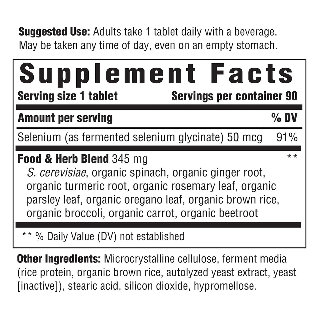 Immune support with selenium tablets