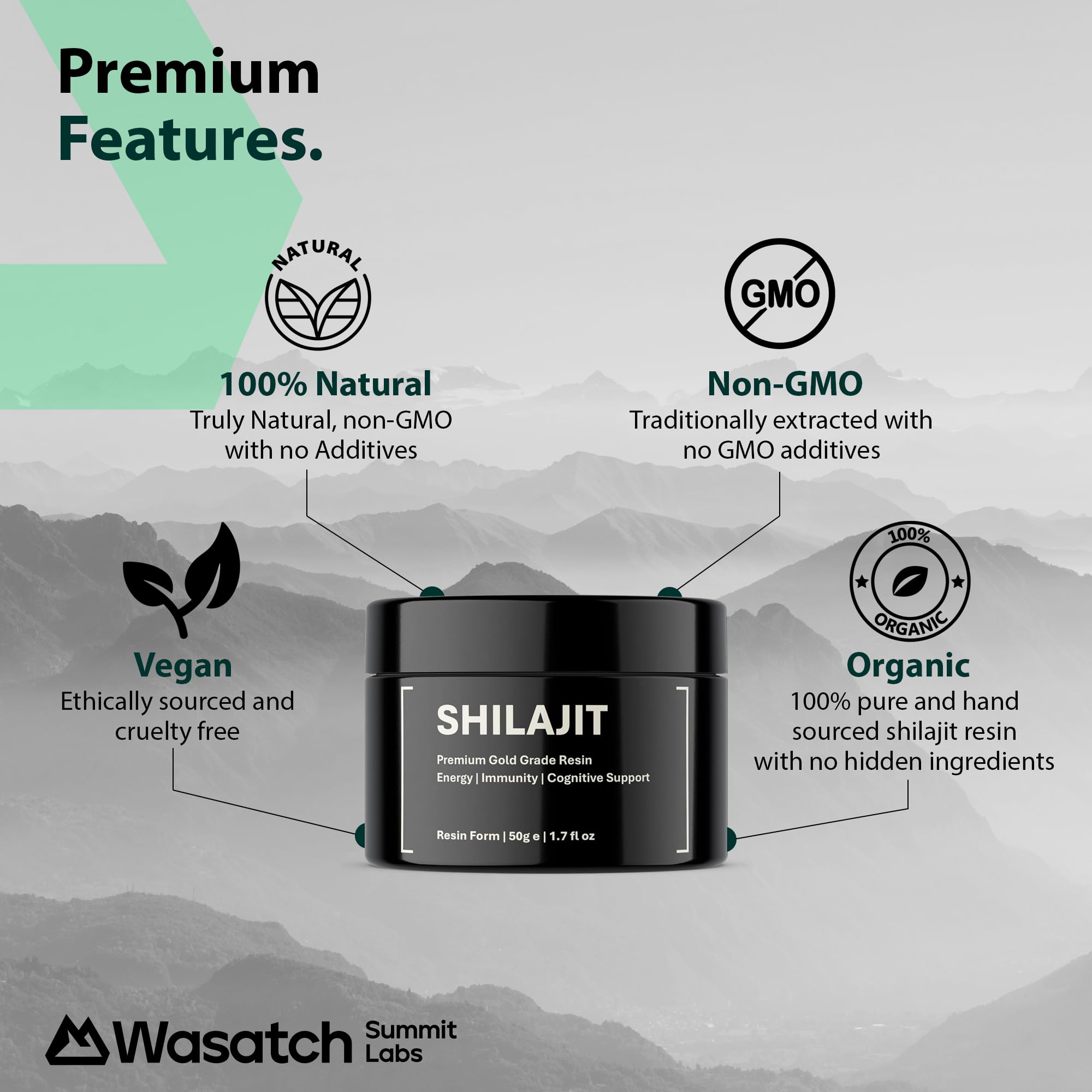 Immune support with shilajit resin
