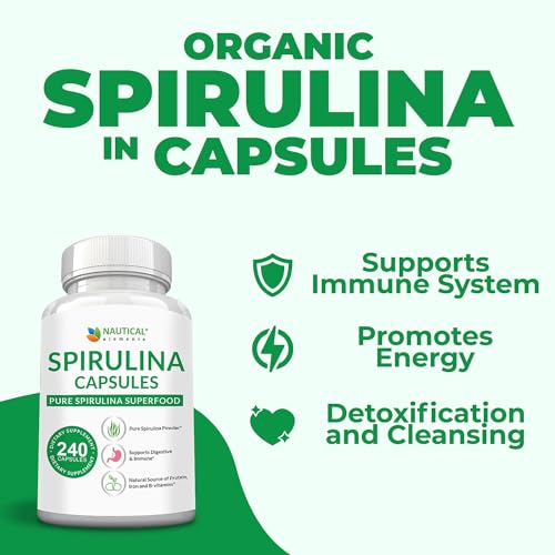 Immune support with spirulina capsules