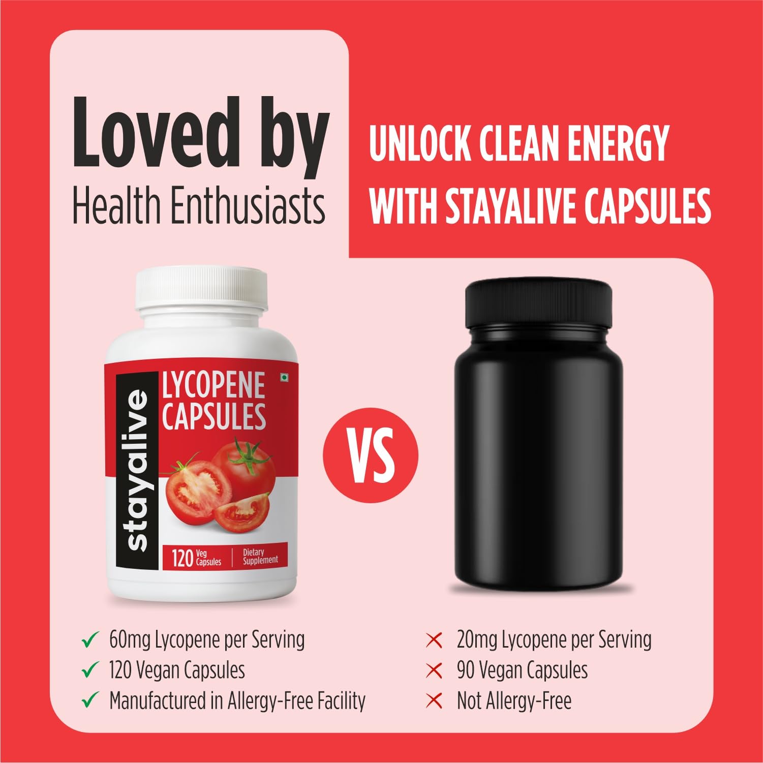 immune support with STAY ALIVE Lycopene